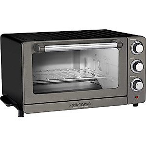 Cuisinart TOB-60N2BKS2 Convection AirFryer Toaster Oven Broiler, 1800-Watt Motor with 8-in-1 Functions, Wide Temperature Range, Large Capacity Air Fryer with 60-Minute Timer/Auto-Off, Black Stainless