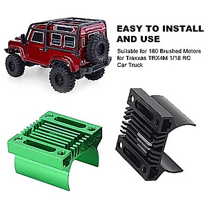 2pcs RC Motor Heatsink Aluminum Alloy RC Electric Motor Heat Sink with Efficient Cooling Improved Performance for RC Car Truck