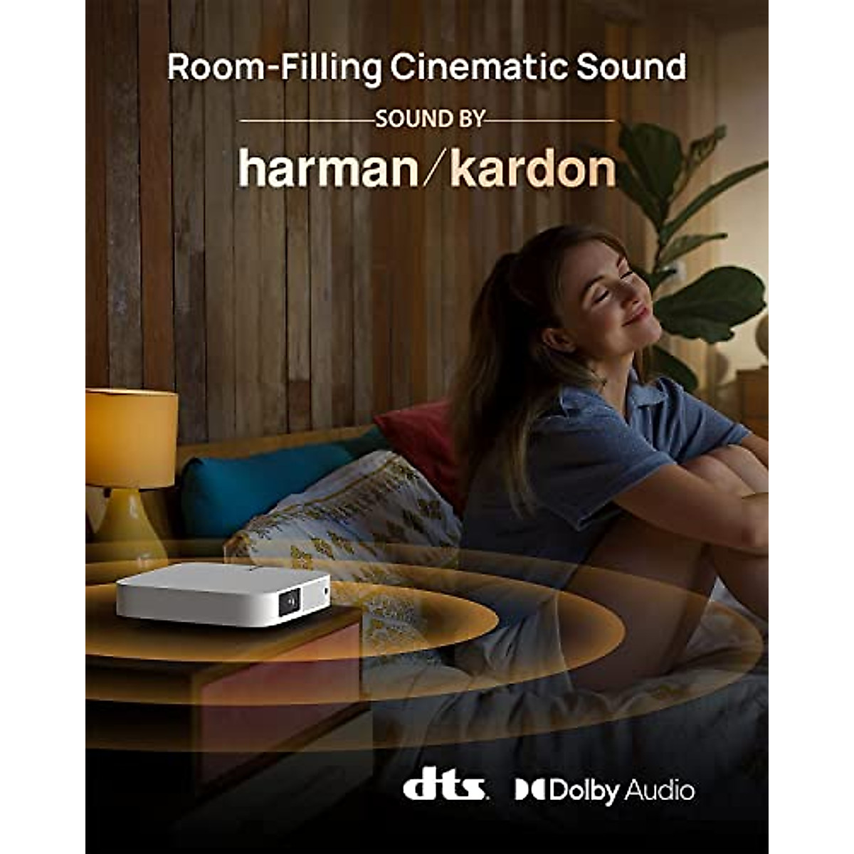 XGIMI Elfin Mini Projector with Carry Case and 3D Glasses, Ultra Compact 1080P Portable Projector 4K Input Supported for Movies & Gaming, Android TV 10.0, 800 ANSI Lumens, HDR 10+