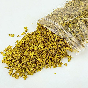 AMLESO 33ml Micro Landscape Leaves Model Scenery Grass Tufts Table Diorama Railway Scene Accessories Leaf for Fairy Garden Bonsai Ornaments, Yellow