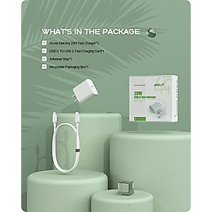 AIELF for iPad Pro/Air Charger, USB C Fast Charger for iPad Pro 12.9/11 inch 2021/2020/2018, iPad Air 4/5th Gen 10.9 inch, iPad Mini 6th Generation, Pixel 6/4a/3XL, 6.6ft USB C to C Charger Cable…