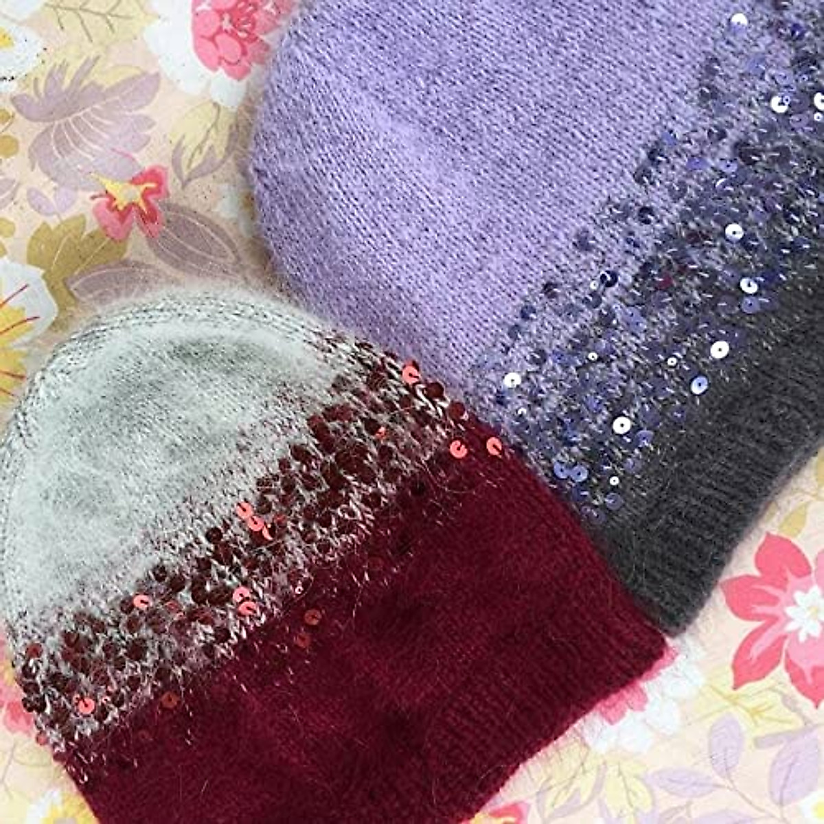 SYLALE 50G Acrylic Handmade Knitting Yarn Cotton Wool Crochet Yarn 3mm + 6mm Sequin Thread DIY Yarn for Crocheting (Color : Blue)