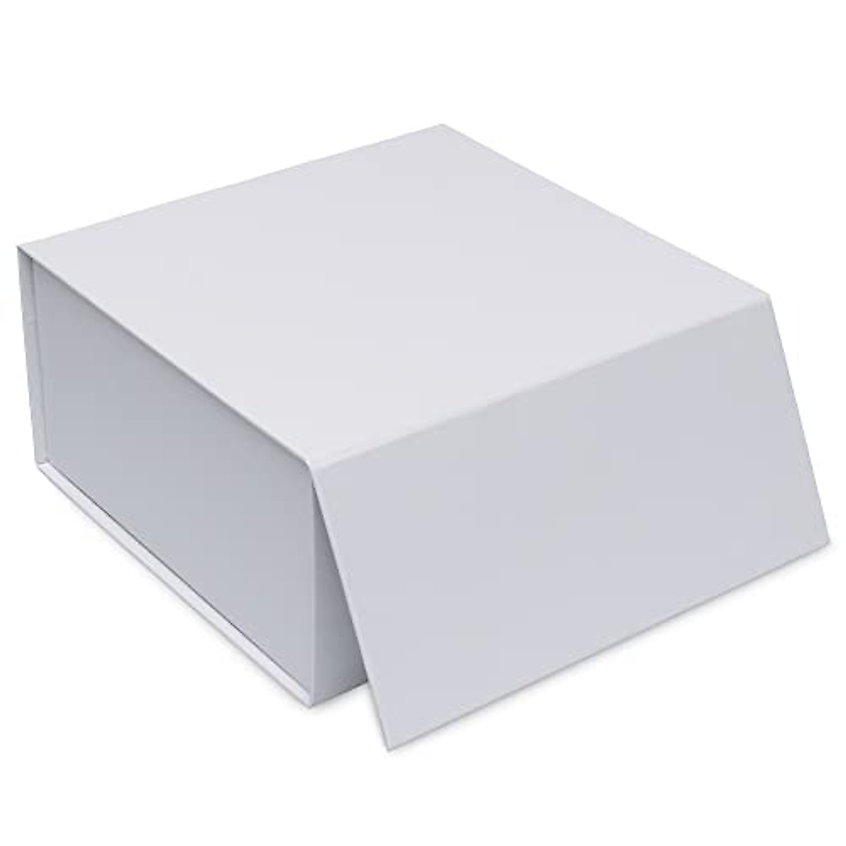 White Boxes for Gifts - 1 Pack Magnetic Closure Luxury Collapsible Gift Box with Lid, Small Cardboard Box for Gift Wrapping, Holidays, Birthdays, Weddings, Bridesmaids, Small Businesses - 6x6x3