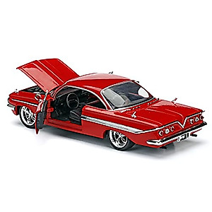 Jada Toys Fast & Furious 8 1:24 Diecast - Dom's Chevy Impala Vehicle , Red