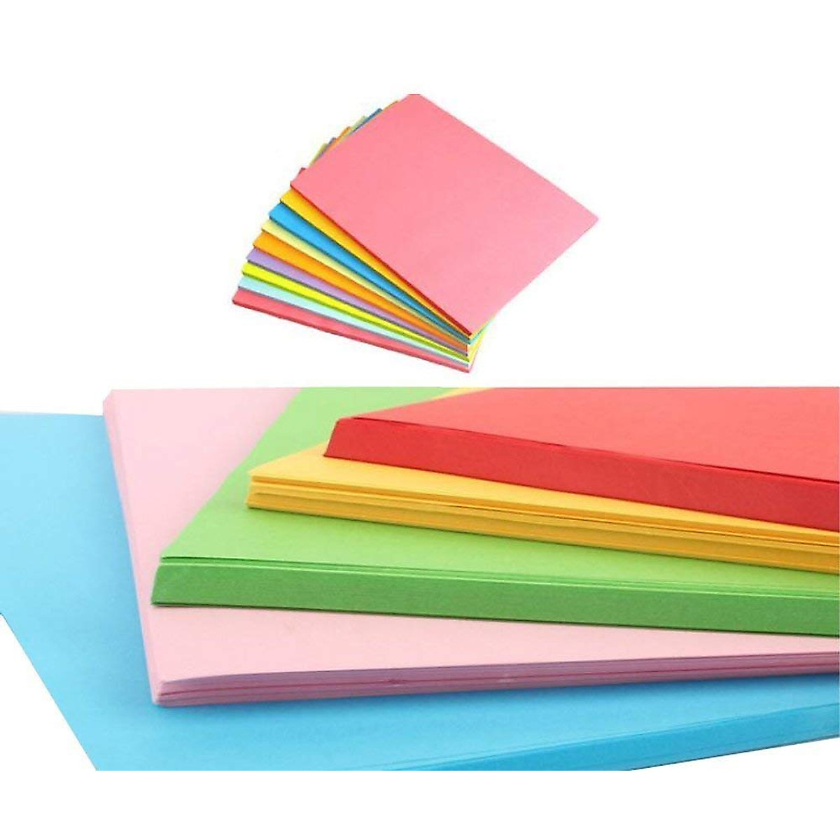100 Sheets Colored Paper Printing Paper Copy Paper A4 Size Double Sided Lightweight Paper Construction Paper for Office School Statiionary Supply Art