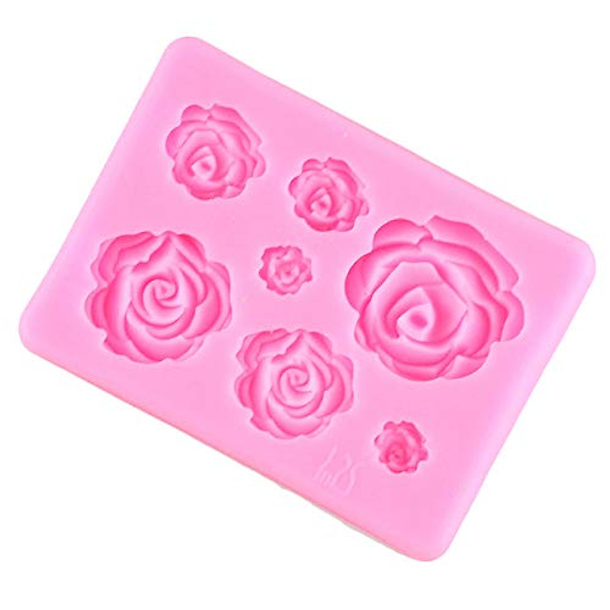 2PCS Rose Flowers silicone molds Cake Chocolate Mold wedding Cake Decorating Tools Fondant Sugarcraft Cake Molds