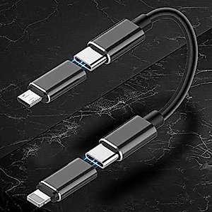 Urban Survival Card Data Cable, Multi-Type Charging Cable Convertor, Multi-Function Wireless Charger Adapter, Built-in Card Reader, Can Use as Phone Holder, Flash Light (Wireless Charger)