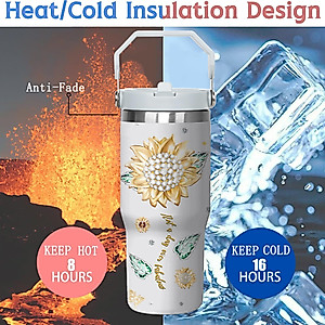 40 Oz Happy Birthday Cups for women Keeps Drinks Hot Cold Ice, Mothers Day Gift for Stainless Steel Birthdays Mug , Birthdays Tumbler for Women with Handle & Straw, Happy Birthday Gifts for Female