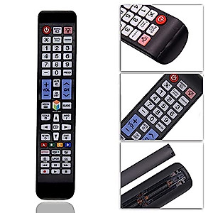 Riry Replacement Universal Samsung TV Remotes Compatible with All of Samsung Remote Control for Smart TV LCD LED HD TV with Backlight-NO Setup Required Universal Remote