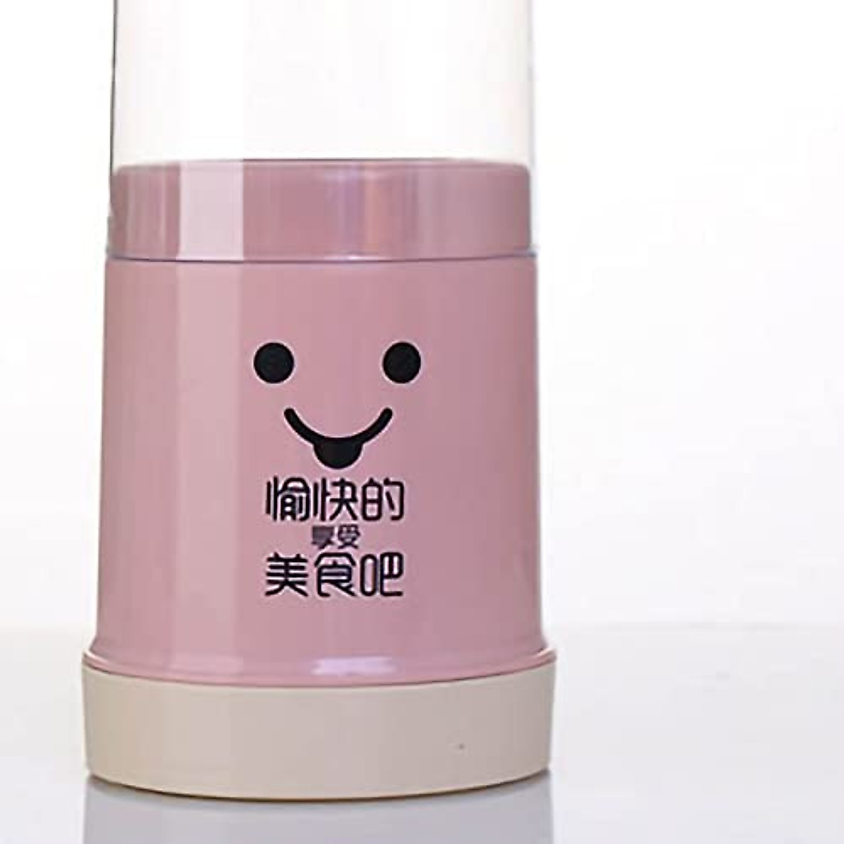 Cute Kitchen Utensil Holder for Countertop and Plastic Drainage Chassis Tableware Storage Container,Chopstick Holder Storage, Standing Cutlery Storage Organizer Caddy with Dustproof(pink)