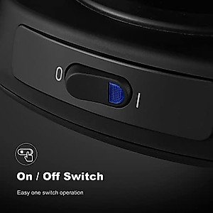 Willz 12-Cup Drip Coffee Maker with Reusable Filter & Coffee Scoop, Large Capacity, Black with Stainless Steel Trim