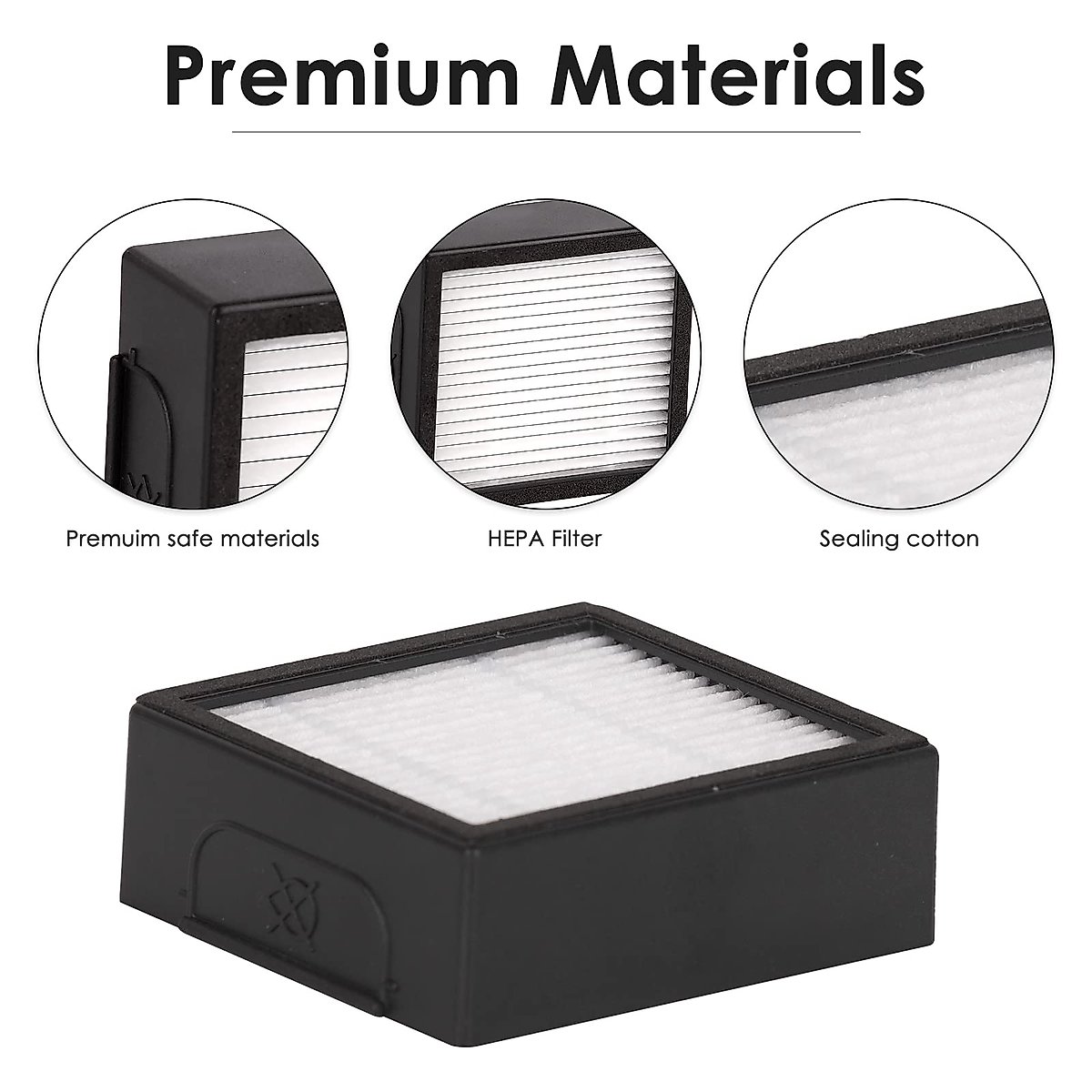 (6 Pack) Combo 10 Max Replacement HEPA Filter Compatible with iRobot Roomba Combo J7+ plus/Combo j9+/ Combo 10 Max Robotic Vacuum Cleaner HEPA Filters Accessories(NOT FOR Roomba combo j5 combo j5+)