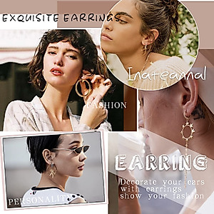 Sttiafay Vintage Crystal Pearl Drop Earrings Long Pearl Chain Earrings Gold Pearl Tassel Earrings Shine Bridal Cz Rhinestone Pearl Earrings Jewelry for Women and Girls