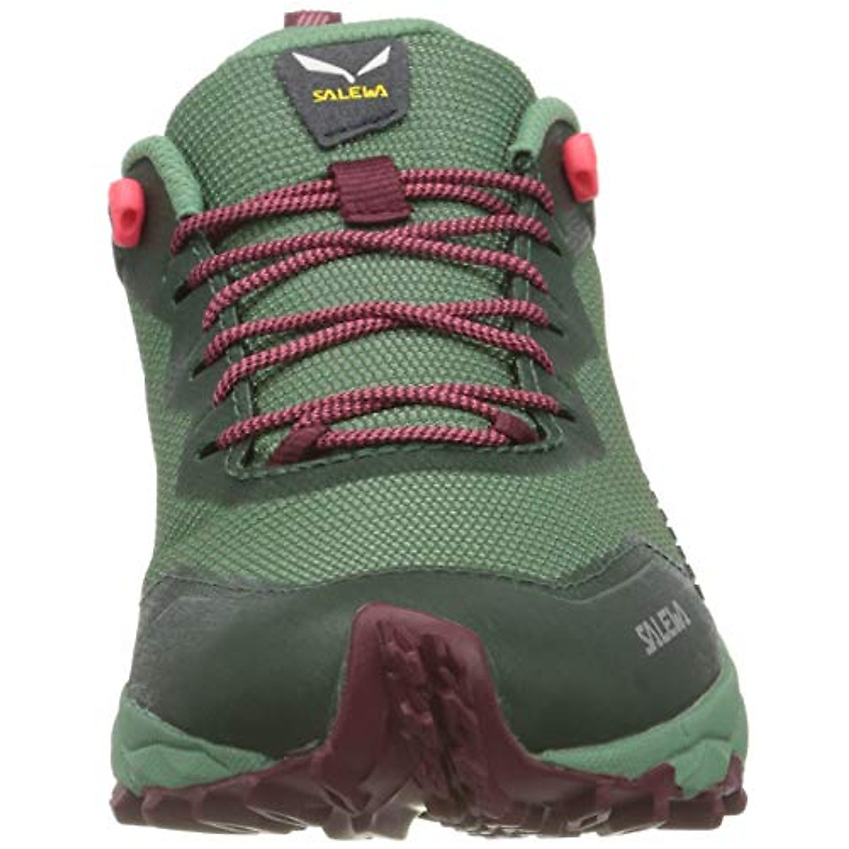 Salewa Women's WS Ultra Train 3 Trail Running Shoes, Duck Green Rhododendon, 7.5