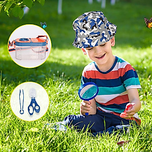 Meland Kids Camping Set with Tent - Camping Gear Toy with Pretend Play Outdoor Toy for Toddlers Birthday Gift