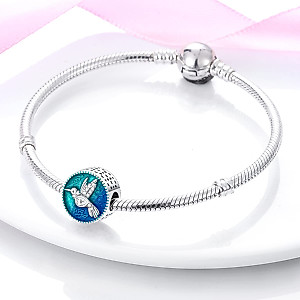 Parmuz Charms for Bracelets 925 Sterling Silver summer travel Ocean Lucky charm beads Pendant Jewelry Gift for Woman Mom Daughter