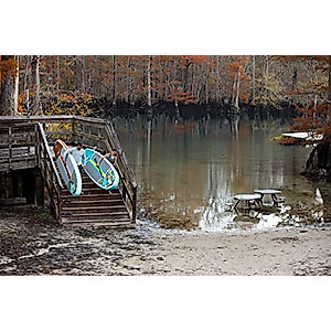 Drift Inflatable Stand Up Paddle Board - SUP Paddle Board and Accessories, Including Pump, Paddle, and More - Native Floral, Adult, 11'6"