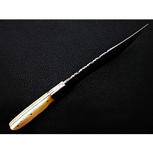 PAL 2000 KNIVES BOW-9293 Handmade Damascus Steel 15 Inches Hunting Knife With Sheath