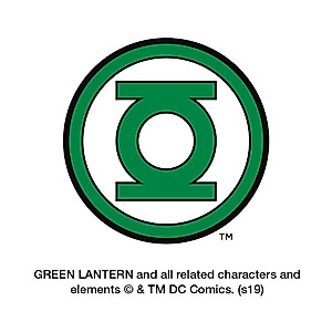 GRAPHICS & MORE Green Lantern Logo Silver Plated Adjustable Novelty Ring