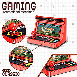 PATRI MOYE 666PCS Ideas Retro Games Building Blocks Set,Mini Retro Games Console Toy for Kids Adults,Birthday Gift for Boys Age 6+ Years Old,Collectible Retro Display Toys Model