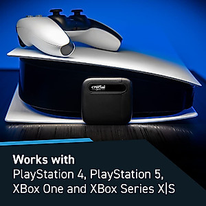 Crucial X6 2TB Portable SSD with USB-A adapter - Up to 800MB/s - PC and Mac - USB 3.2 External Solid State Drive - CT2000X6SSD9