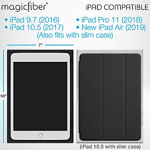 MagicFiber Microfiber iPad Sleeve Case (2 Pack) Light Protection and Screen Cleaning for iPad 9.7, 10.5, Pro, New iPad Air - Compatible with 9.7-11 Inch iPad Tablets