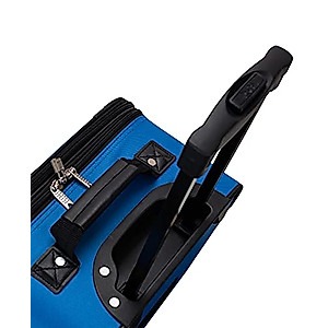 Rockland Fashion Softside Upright Luggage Set,Expandable, Blue, 2-Piece (14/19)