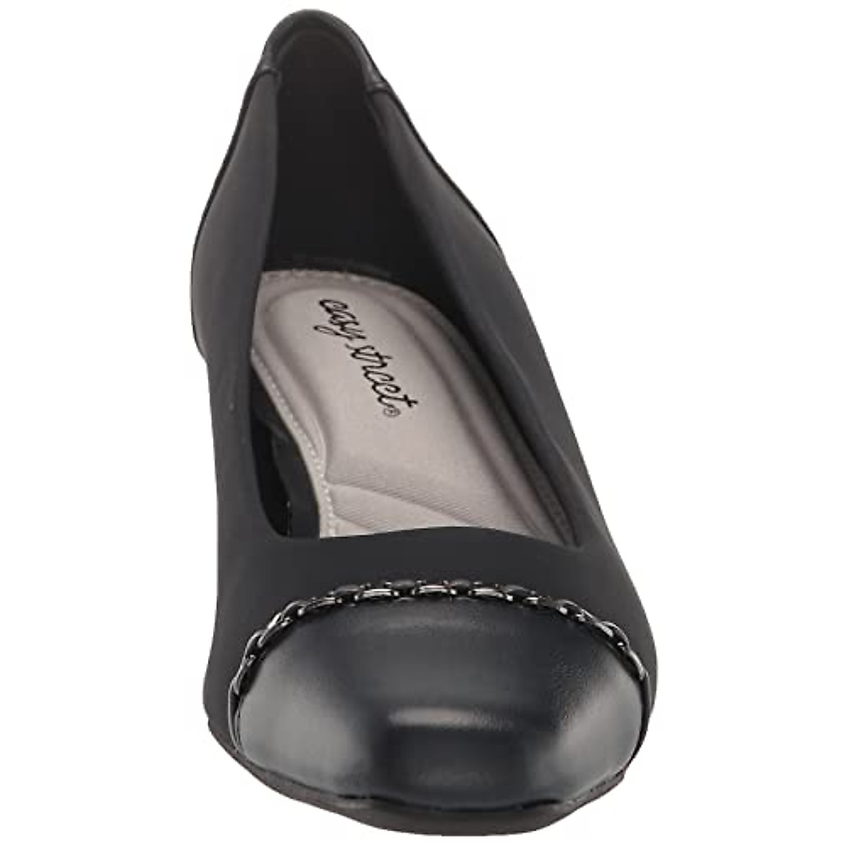 Easy Street Women's Orbit Pump, Navy Suede, 8 X-Wide