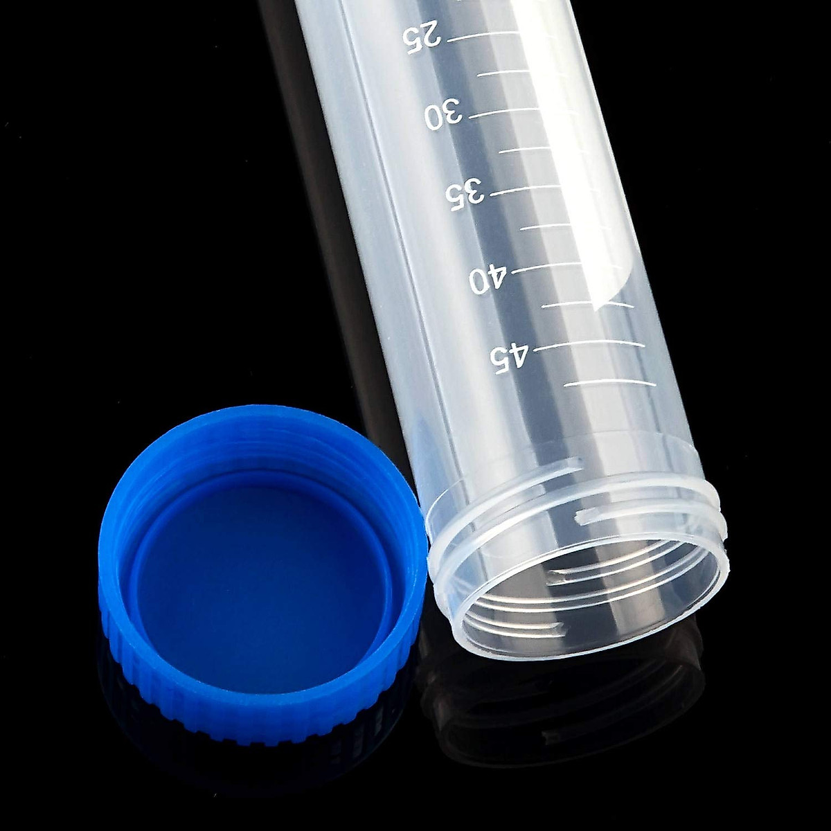 50ml Plastic Centrifuge Tubes with Screw Cap, CertBuy 50 Pack Self-Standing Plastic 50ml Test Tube Polypropylene Conical Tubes with Cap, Graduated Marks