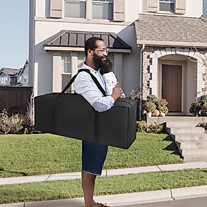 COOLBEBE 42" Sports Duffle Bag - 150L Extra Large Travel Duffel Luggage Bag with Upgrade Zipper, Sturdy & Water Resistant, Black