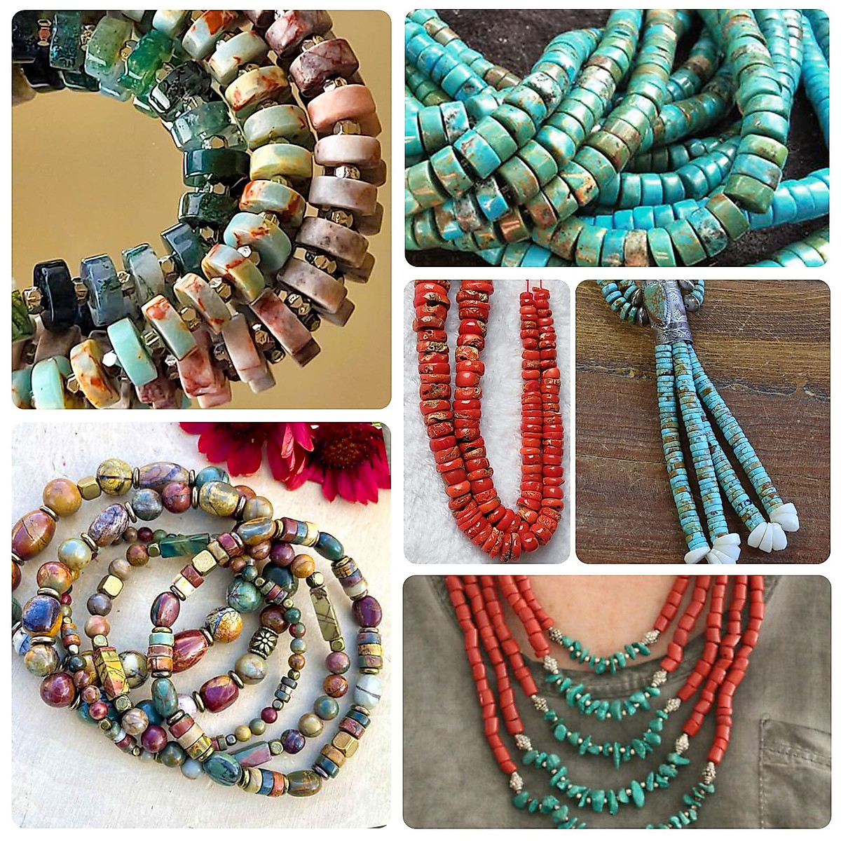 150PCs Natural Red Jasper Spacer Beads, Loose Semi Precious Flat Round Gemstone Heishi Disc Stone Beads for Beading Jewelry Making 4mm*2mm 38cm