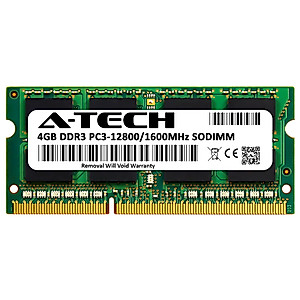 A-Tech 4GB RAM for Apple MacBook Pro (Mid 2012), iMac (Late 2012, Early/Late 2013, Late 2014, Mid 2015), Mac Mini (Late 2012) | DDR3 1600MHz PC3-12800 SODIMM 204-Pin Memory Upgrade