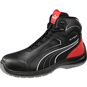 PUMA Men's Touring Black Mid Industrial Shoe, 11.5