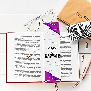 Personalized Bookmark, Customized Name Gamer, Console Video Game Bookmarks, Custom Metal Ruler Ornament Markers, Gifts for Book Lovers, Teen Boy Girl, Women Men On Birthday Christmas Day