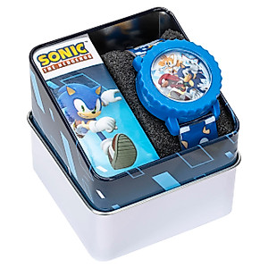 Sonic The Hedgehog Kids Digital Watch – Flashing LED Light-Up Display, Easy-to-Read Time, Adjustable Strap, and Sonic Character Design – Fits Wrists from 5.5" to 8"