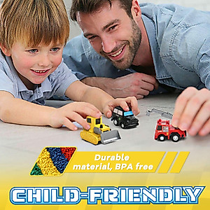 Fajiabao 18 Pcs Toddler Toys Cars for 1-3-5 Mini Pull Back Cars & Trucks Toddler Party Favors Pinata Easter Egg Fillers Goodie Bags Stuffers for Kids Bulk Prizes for 2 3 4 5 6 Boys Girls