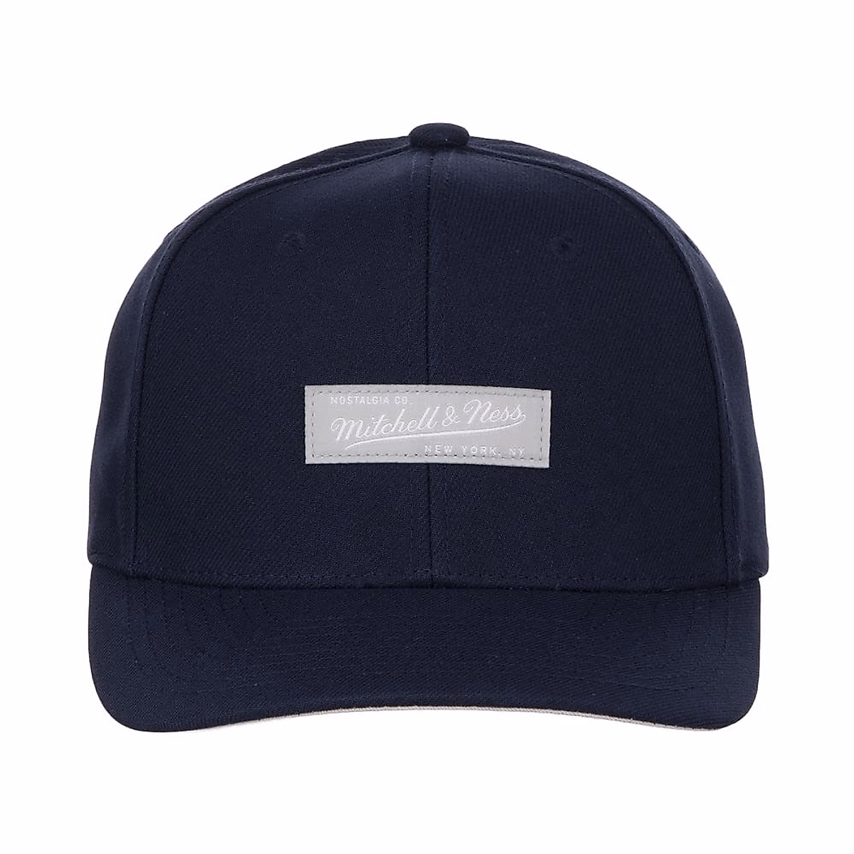Mitchell & Ness Branded Box Logo Adjustable Snapback Cap Navy