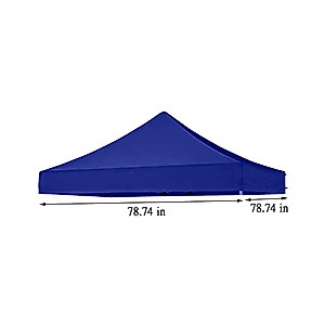 6x6 Canopy Replacement Top, Pop Up Canopy Tent for Commercial Instant Outdoor Portable Patio Lawns Gazebo Outside Camping