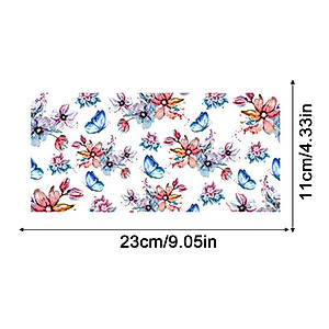 UV DTF Cup Wrap Transfer Stickers,UV DTF Cup Wrap Transfer Cup Stickers Decals DIY Fall Waterproof Autumn Theme Flower Rub on Transfers for Glass Cups