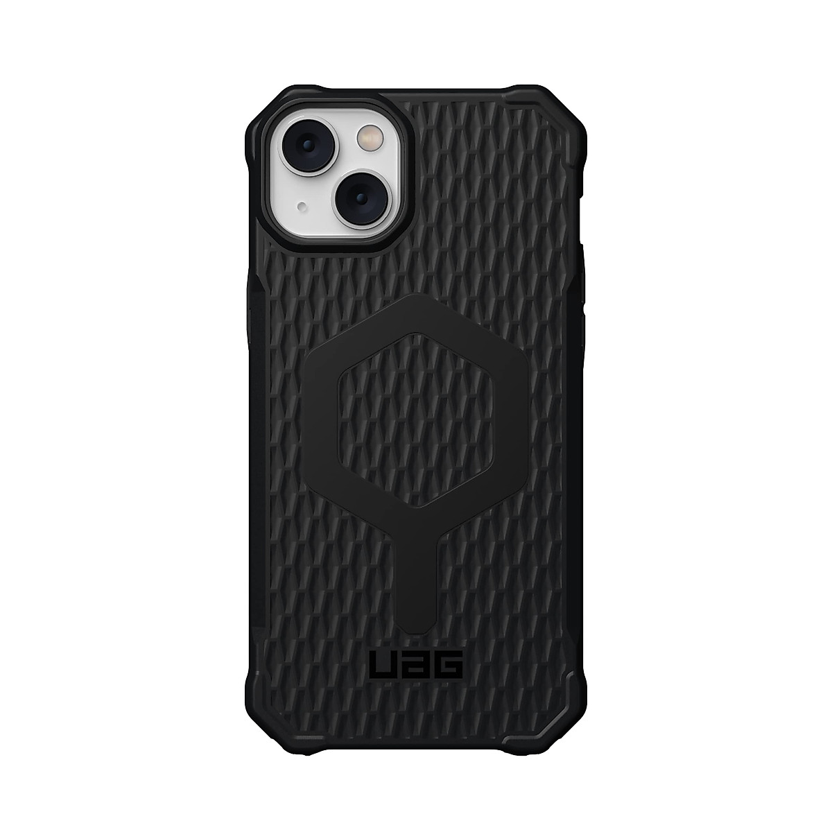 URBAN ARMOR GEAR UAG Designed for iPhone 14 Plus Case Black 6.7" Essential Armor Built-in Magnet Compatible with MagSafe Charging Ultra Thin Ergonomic Protective Cover