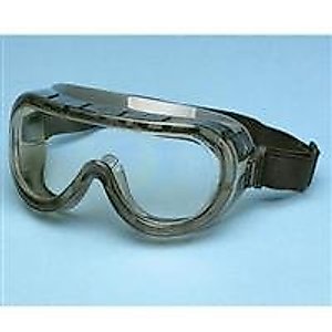 Delta Plus GG-25C-AF-AS Splash/Impact Goggle, Clear AF/PC Lens, Indirect Venting, Wide Adjustable Strap, Smoke Frame