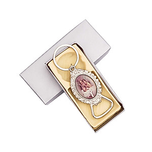 12 Pcs Baptism Guardian Angel Bottle Opener Keychain Recuerdos de Bautizo Communion Christening Favor