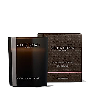 Molton Brown Delicious Rhubarb & Rose Signature Scented Candle (Single Wick), 6.07 oz.