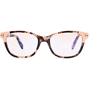 Eyeglasses Tom Ford FT 5638 -B 055 Shiny Vintage Pink Havana, Rose Gold/Blue Bl