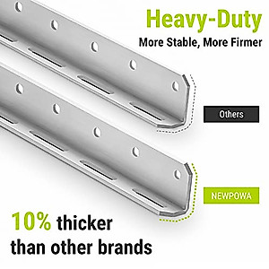 Newpowa Adjustable Solar Panel Tilt Mount Brackets Kit Folding Tilt Legs Support to 20 50 75 Watt Solar Panel for Off-Grid, RV, Roof, Boat (20inch Width)