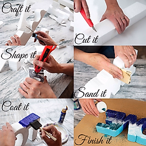 Silverlake Large Craft Foam Block - 11x17x7 EPS Polystyrene Blocks for Crafting, Modeling, Art Projects and Floral Arrangements Sculpting DIY School & Home