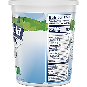 Stonyfield Organic Lowfat Yogurt, Plain, 32 oz. – 7g of Protein, Multiserving Yogurt Snack & Cooking Substitute