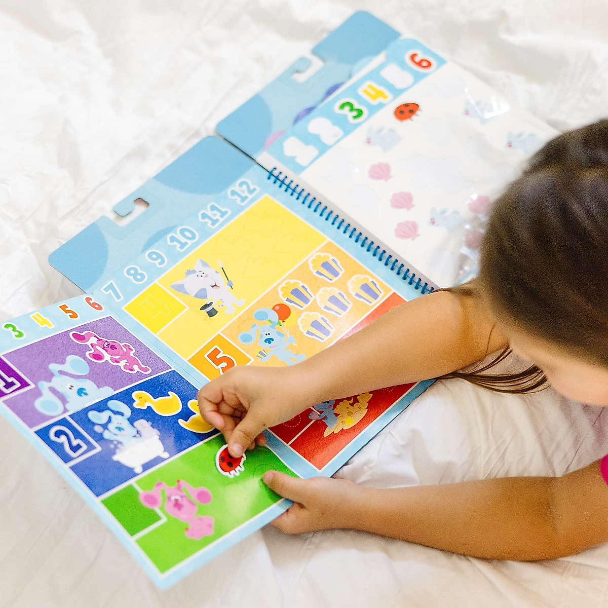 Melissa & Doug Blue’s Clues & You! Restickable Stickers 2-Pack (Shapes & Colors, Numbers & Letters)