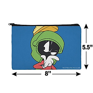 Looney Tunes Marvin The Martian Pencil Pen Organizer Zipper Pouch Case