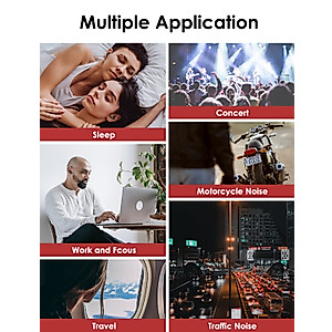 Vikela Sleeping Earplugs, Small Ear Plugs, Soft Earplugs for Sleep Snoring, Silicone Earplugs, Concert Earplugs, 2 Count (Pack of 1)